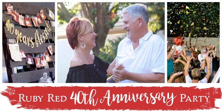 Ruby Red 40th Anniversary Party - Superior Celebrations Blog