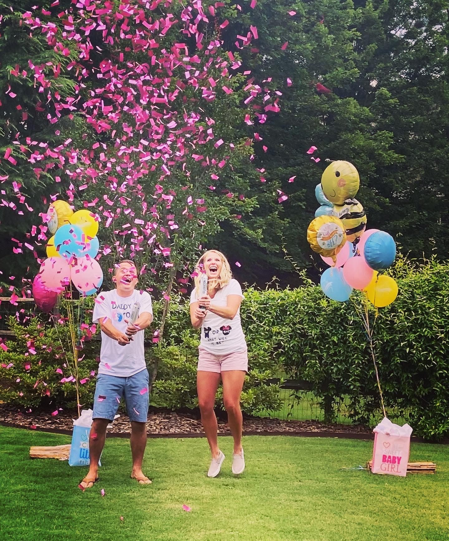 Gender Reveal Confetti Cannon Kit – 2 Blue, 2 Pink – Superior Celebrations