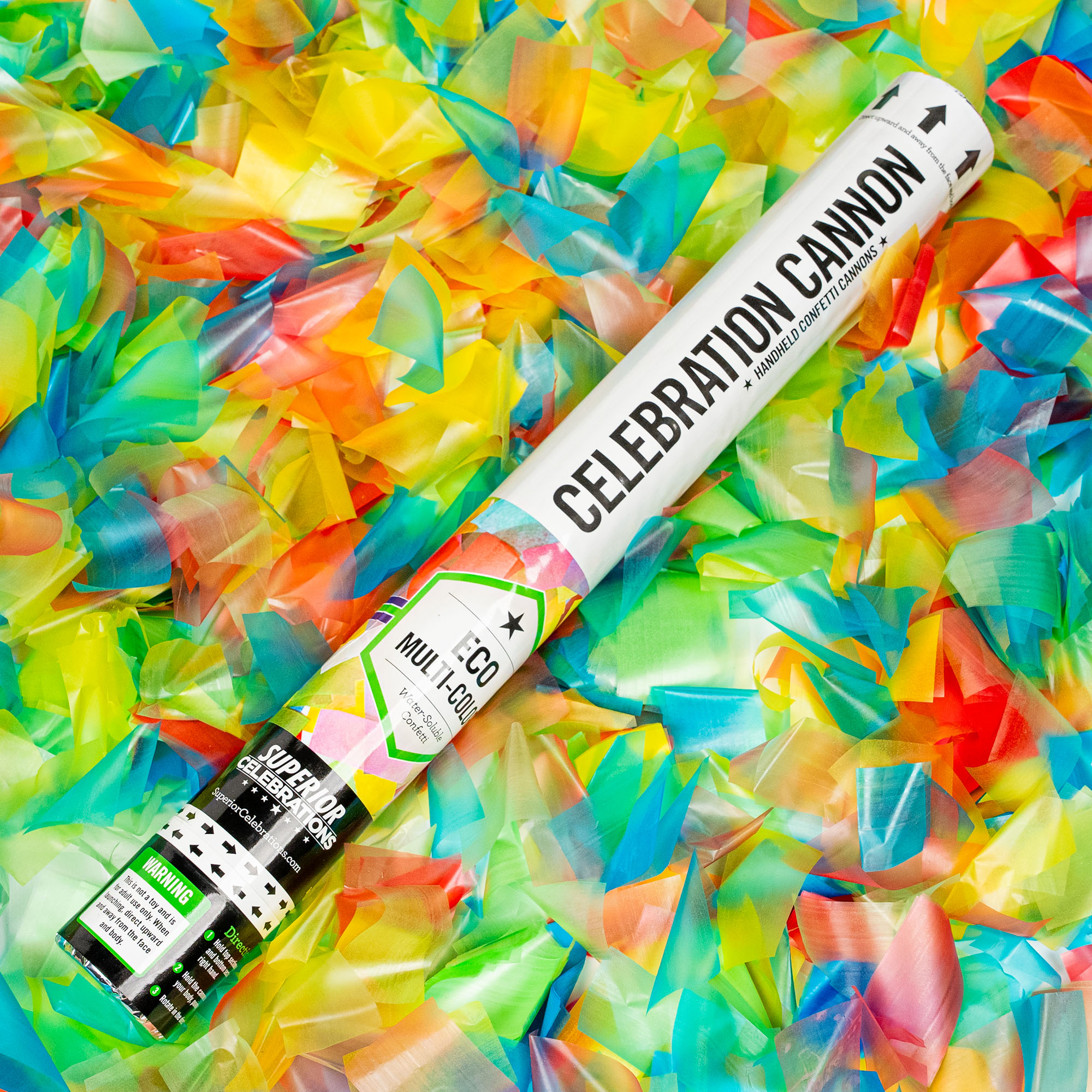 Multi-Color Wedding Confetti Cannon: Superior Celebrations