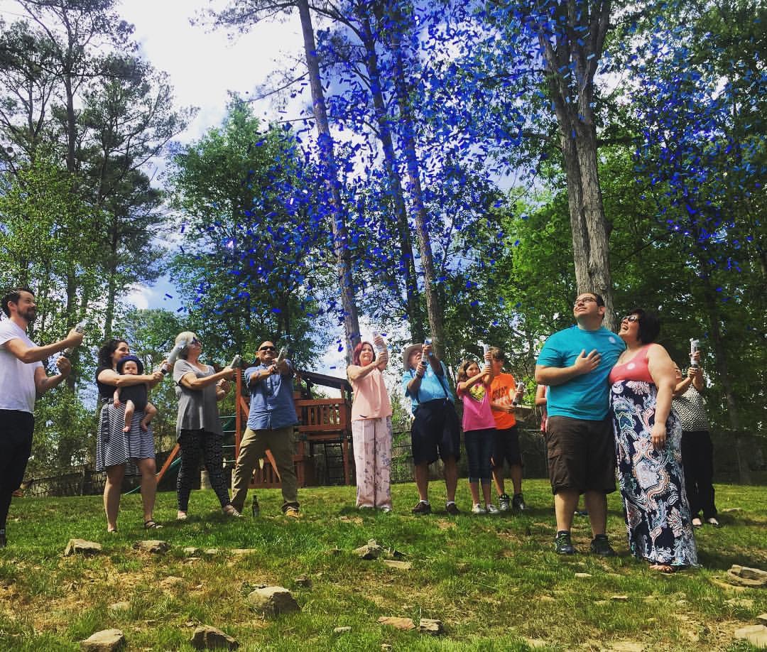 Gender Reveal Confetti Cannon Kit – 2 Blue, 2 Pink – Superior Celebrations