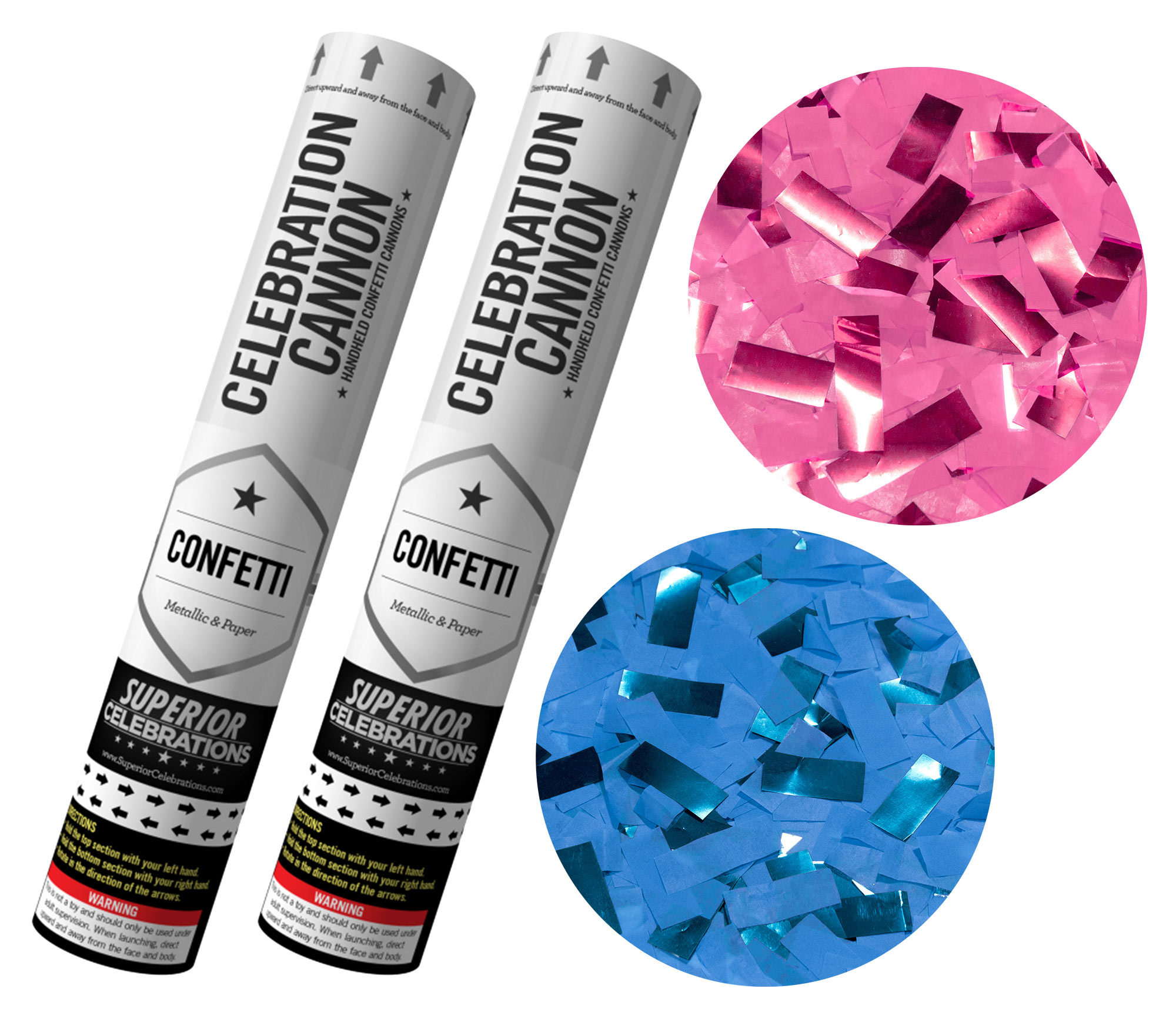 Gender Reveal Confetti Cannon Kit Superior Celebrations